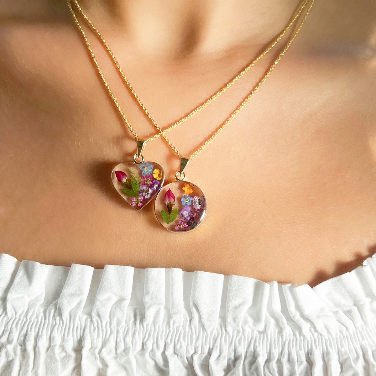 Gold Promises of Tomorrow Necklace | Everlasting Flowers Jewelry